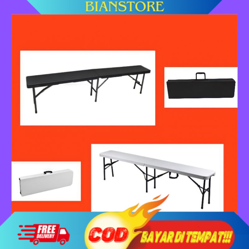 HITAM PUTIH Best Selling!! Long Folding Garden Chair Without Backrest ...