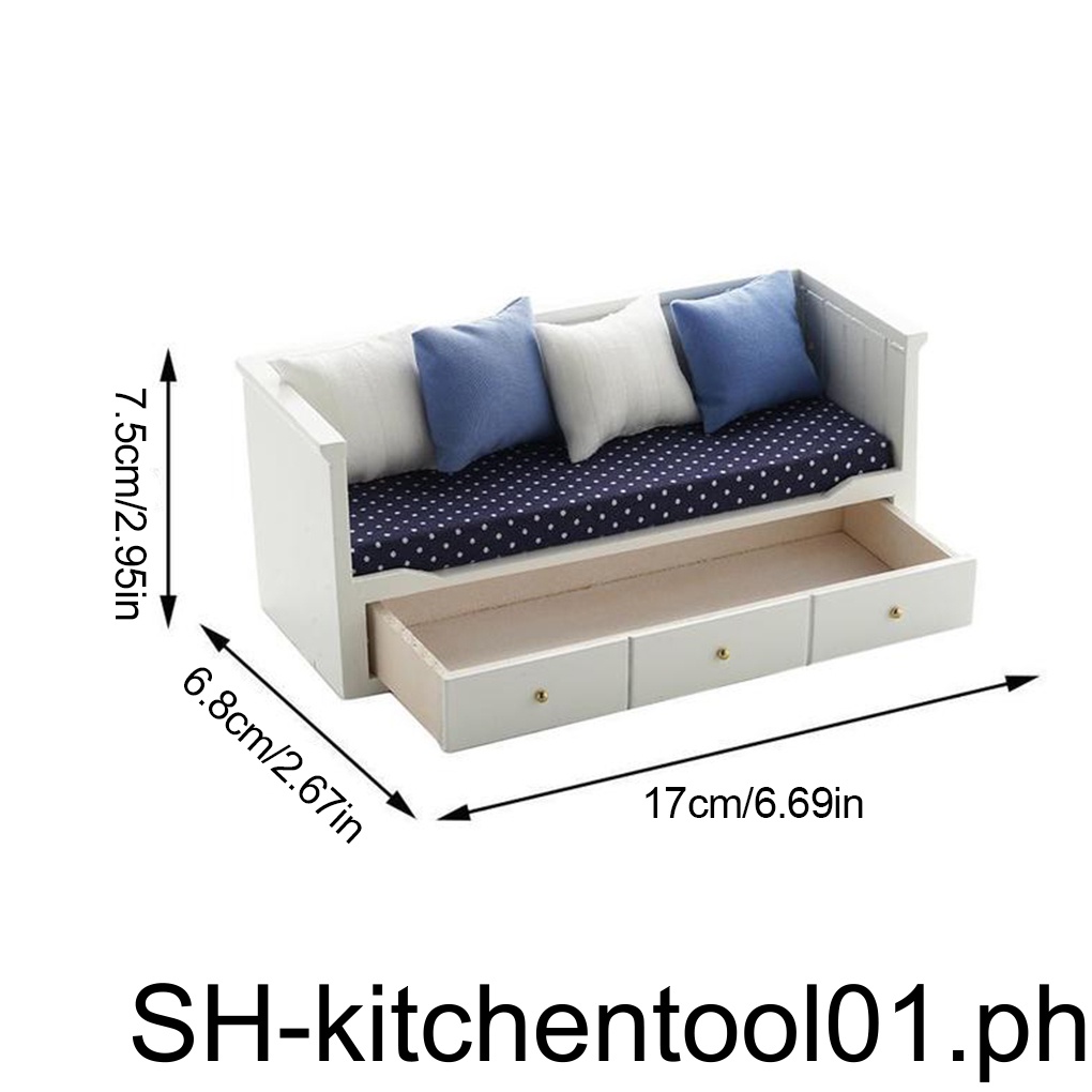 Mini House Sofa Creative Mini Sofa Couch Miniature 1/12 Furniture ...