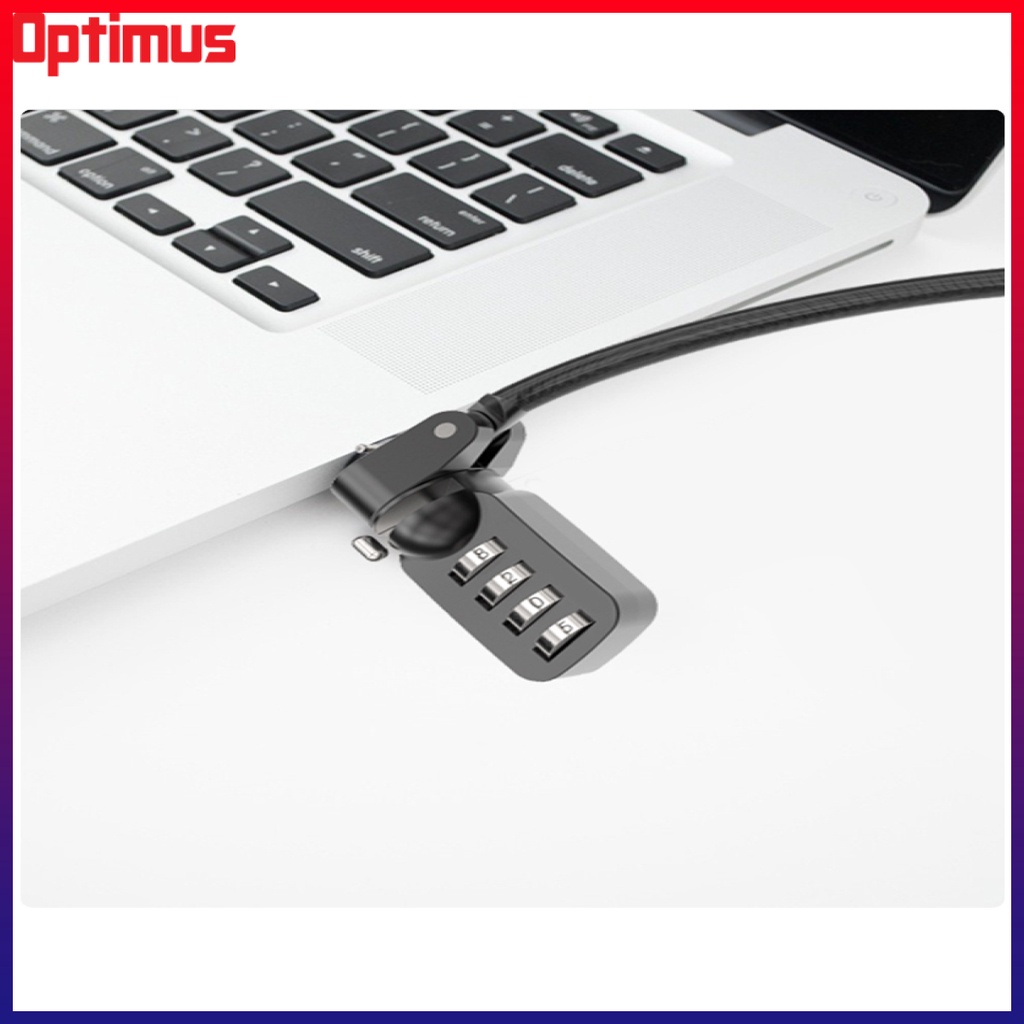 Optimus Depot Notebook Combo Cable Lock For Kensington Security Slot ...