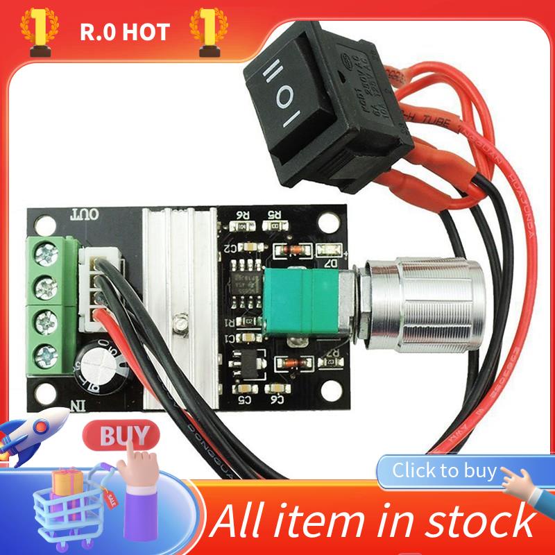 6V 12V 24V 28V 3A 80W DC Motor Speed Controller (PWM) Speed Adjustable Reversible Switch 1203BB ...
