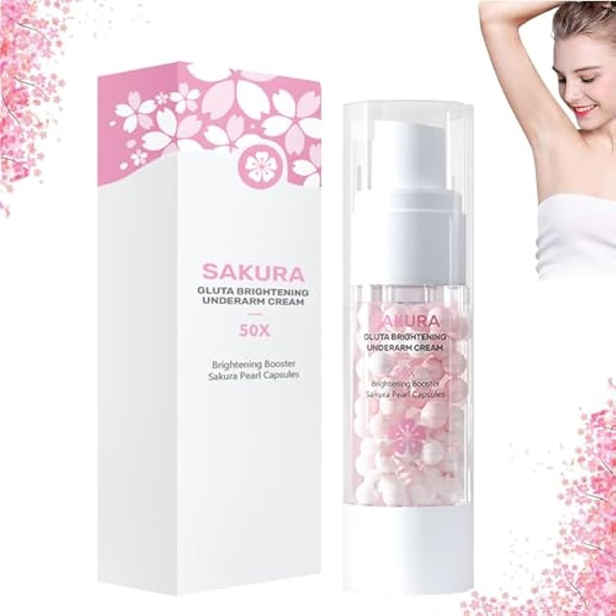 Sakura Gluta Brightening Booster Cream,Exfoliating Body Gel for Women ...