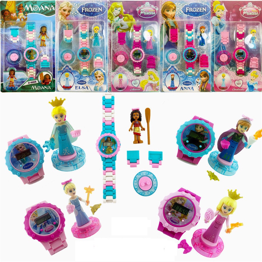 Toy Watch Building Block Watch Children's Watch Rotating Watch DIY ...