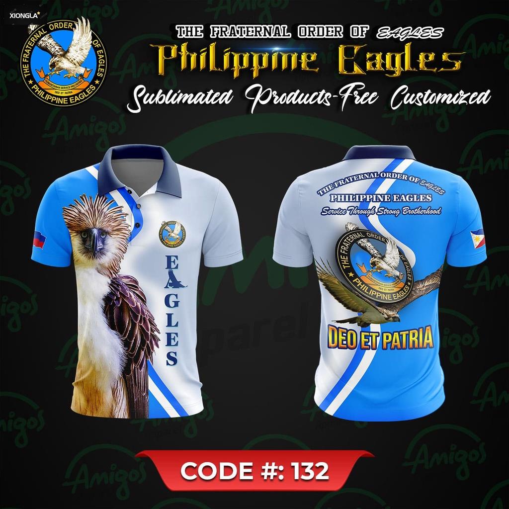 Philippine Eagles Polo Shirt Code#132 | Shopee Philippines