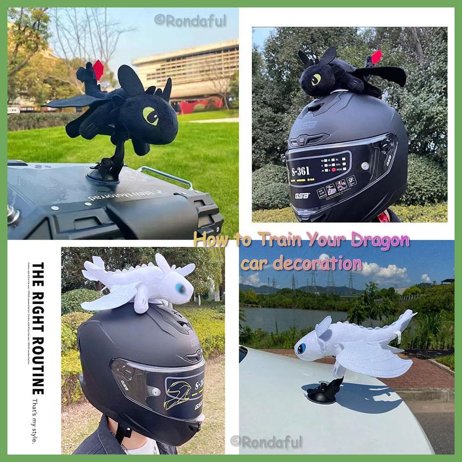 How to Train Your Dragon Night Fury Toothless Car Ornament Roof Doll ...