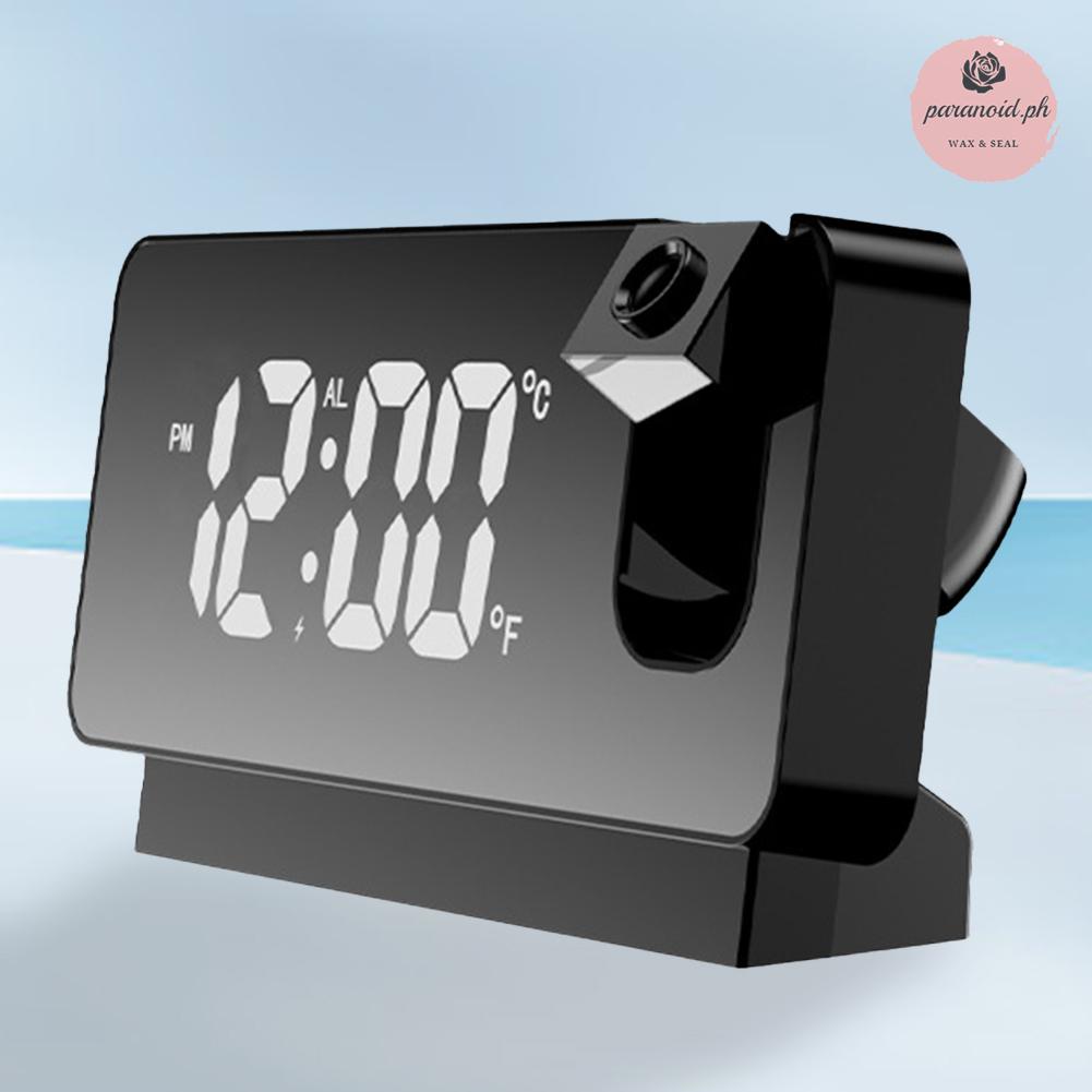 Digital Alarm Clock 180 Projector on Ceiling Desktop Clocks for Bedroom ...