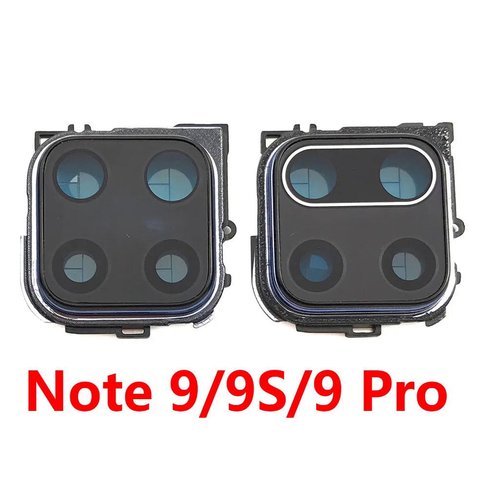 New Rear Camera Glass Lens Cover With Frame Holder For Redmi Note 9S 9 ...