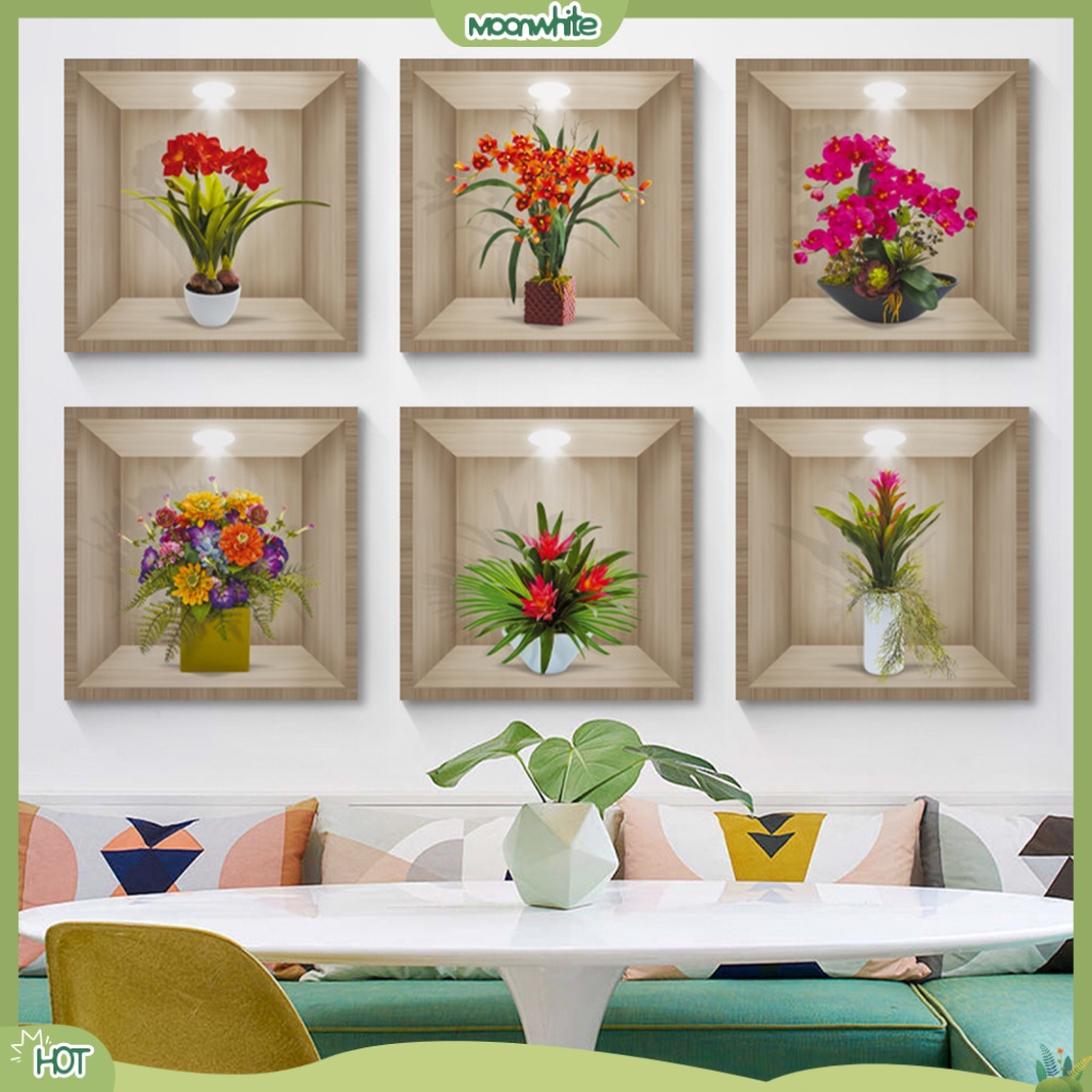 [MOONWHITE] Unique Design Wall Art Damp Cloth Cleaning Wall Art Green ...