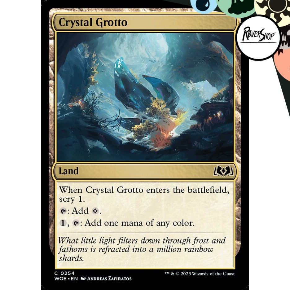Magic The Gathering Card Lands : Crystal Grotto | Shopee Philippines