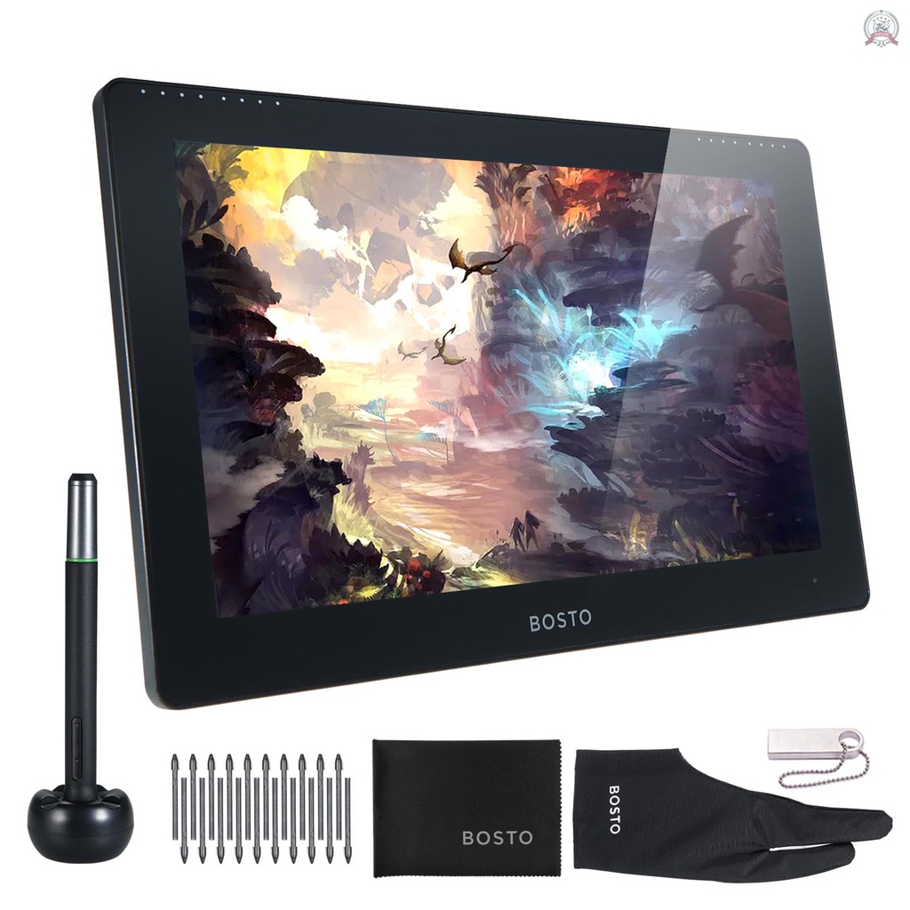 [Joy] BOSTO Studio 16HD 15.6 Inch Portable Graphic Monitor Drawing Tablet All-in-One Computer ...