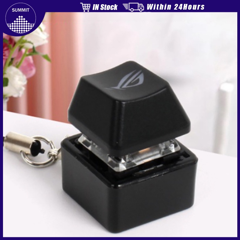 Mechanical Keyboard Switch Keychain Colorful Light Up Backlit For ...