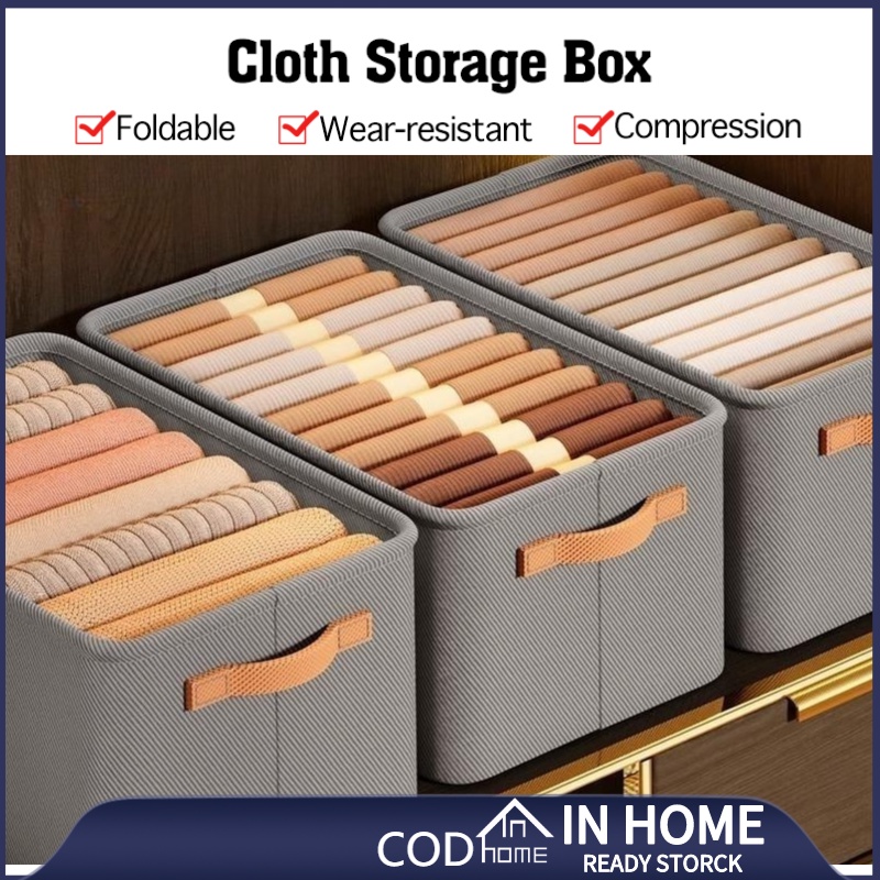 Foldable Clothes Storage Box Wardrobe Closet Organizer Storage ...