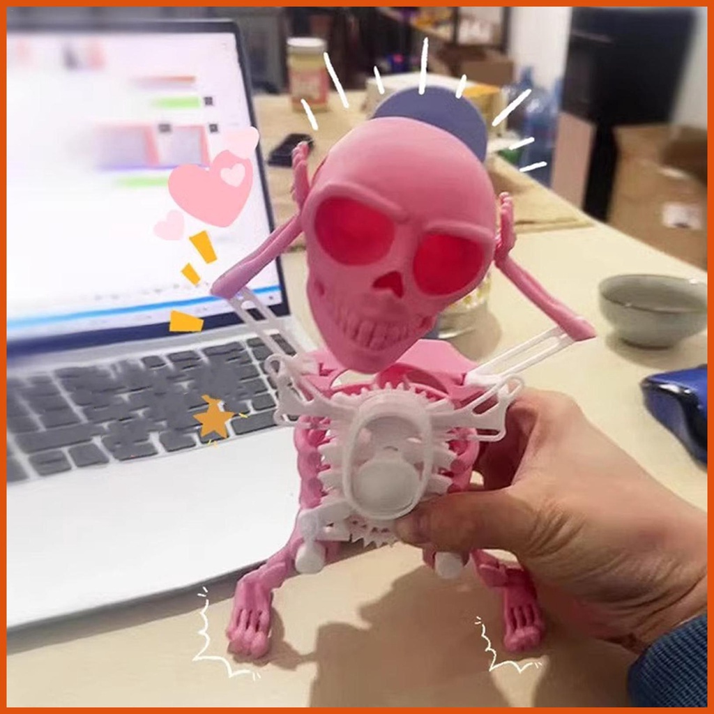 Mini Skeleton Toy 3D Skeleton Decoration Posable Skeleton Animated ...