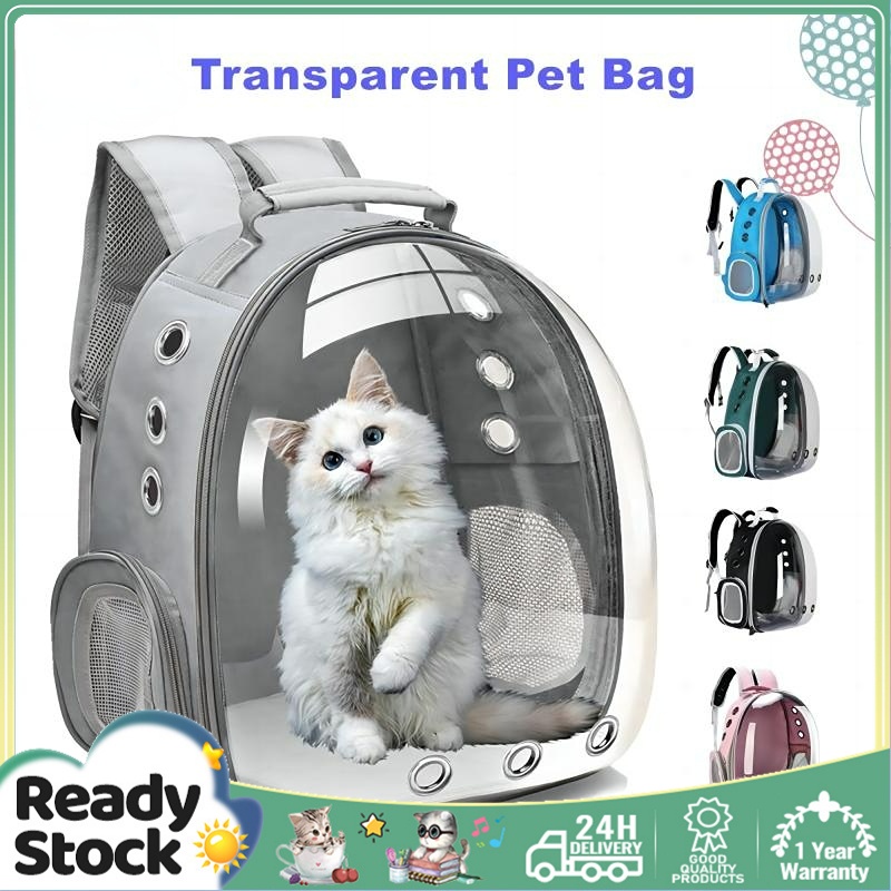 Cat Backpack Transparent Cats Carrier Bag Outdoor Cat Bag Pet Shoulders ...