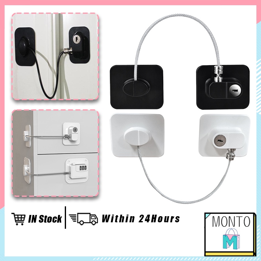 Child Baby Safety Lock 3-Digit Password Sliding Window Lock ...