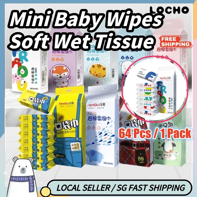 SG Stock Mini Baby Wipes | Wet Wipes | Wet Tissue Soft Wet Tissue Wipes ...