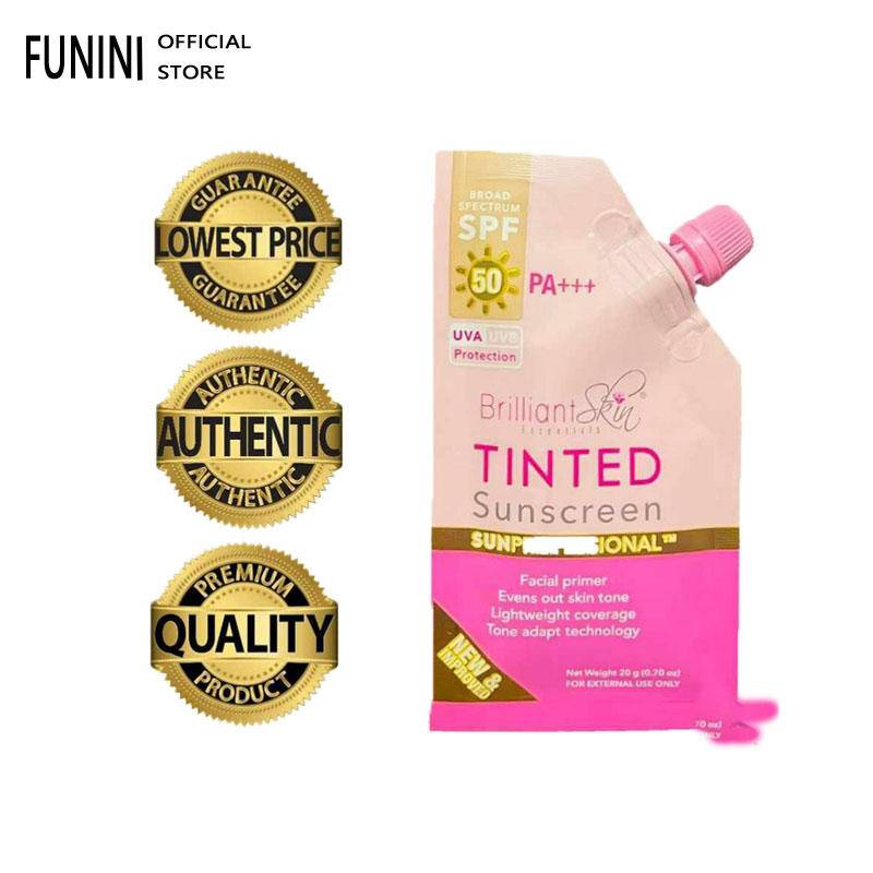 FUNIN Orig BrillianT Skin Tinted Sunscreen SPF50 NEW PACKAGING | Shopee ...