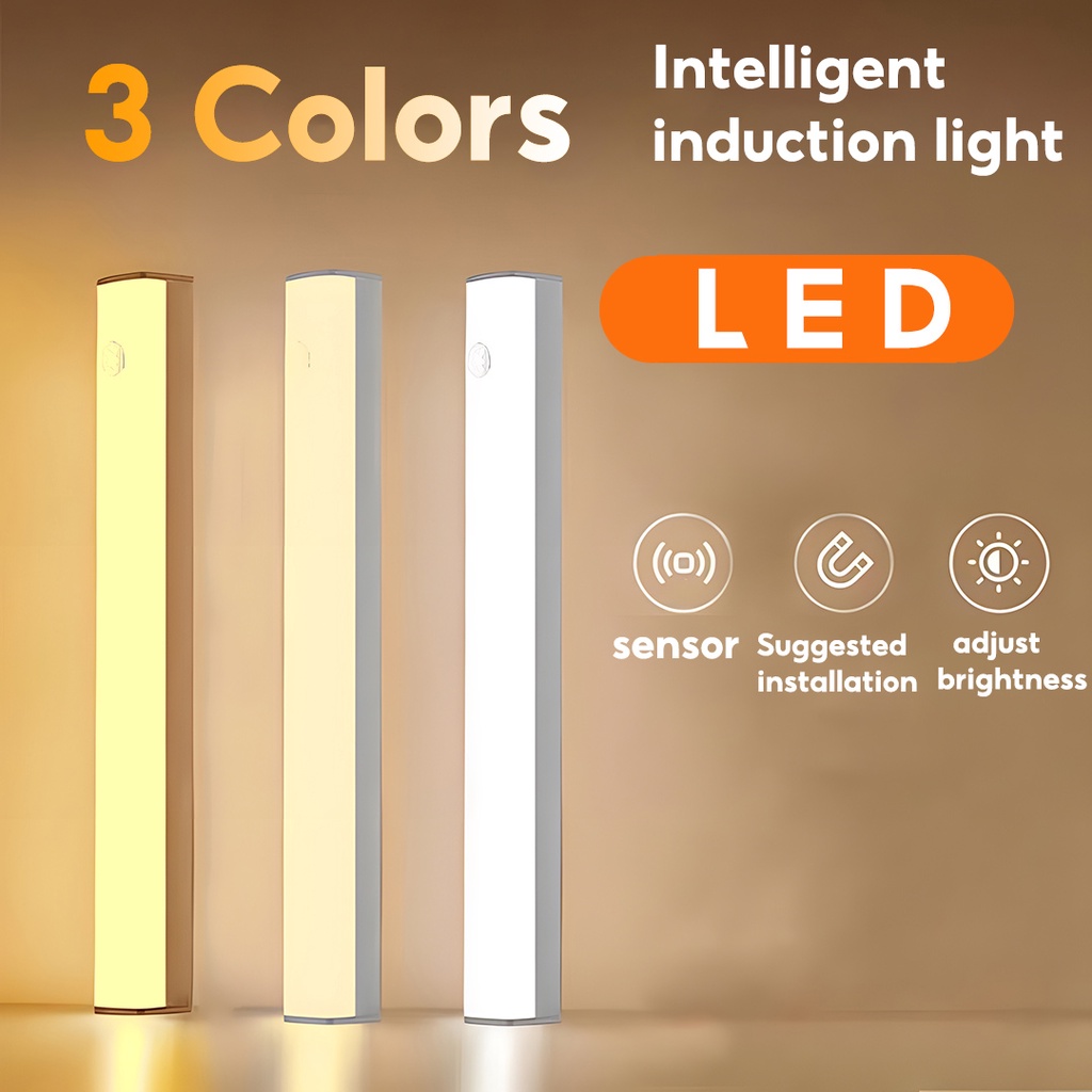 New 3 Colors wireless LED sensor light intelligent sensor light ...