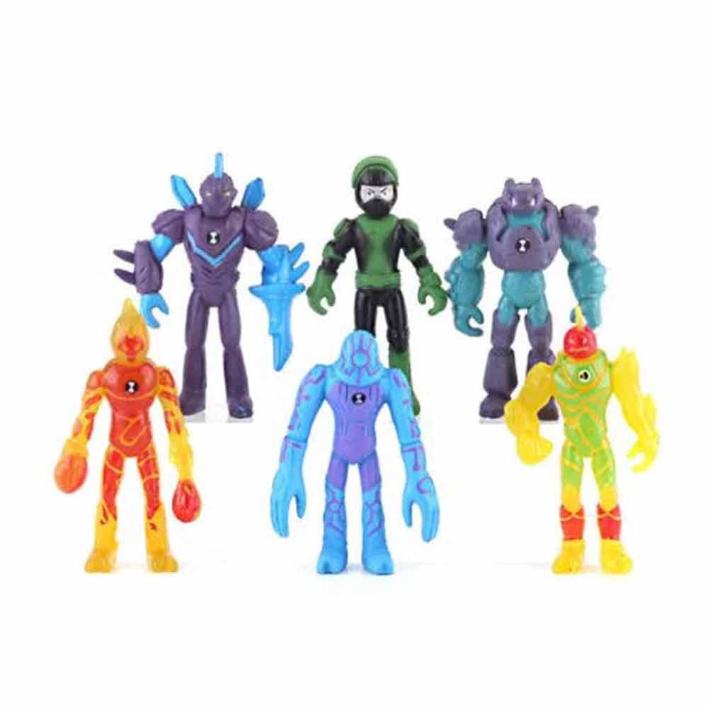 6pcs Ben 10Action four arms gray matter Kineceleran Diamondhead ...