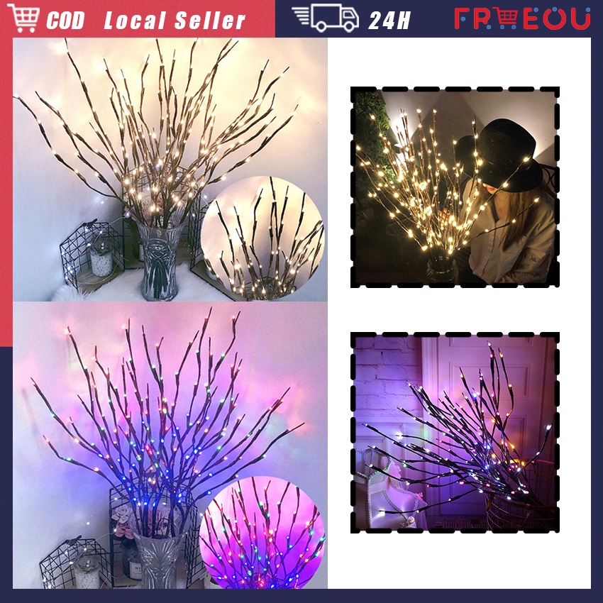 5Pcs Led Tree Branch Light Brown Twig Willow Branch Lamp for Home Vase ...