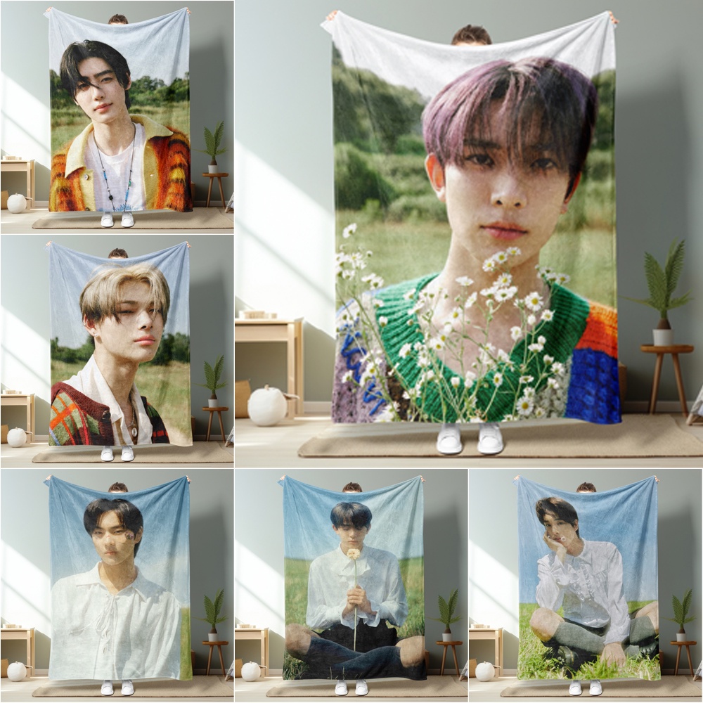 Kpop ENHYPEN Flannel Blanket Jungwon, Jay, Jake, Ni-Ki, Heeseung ...