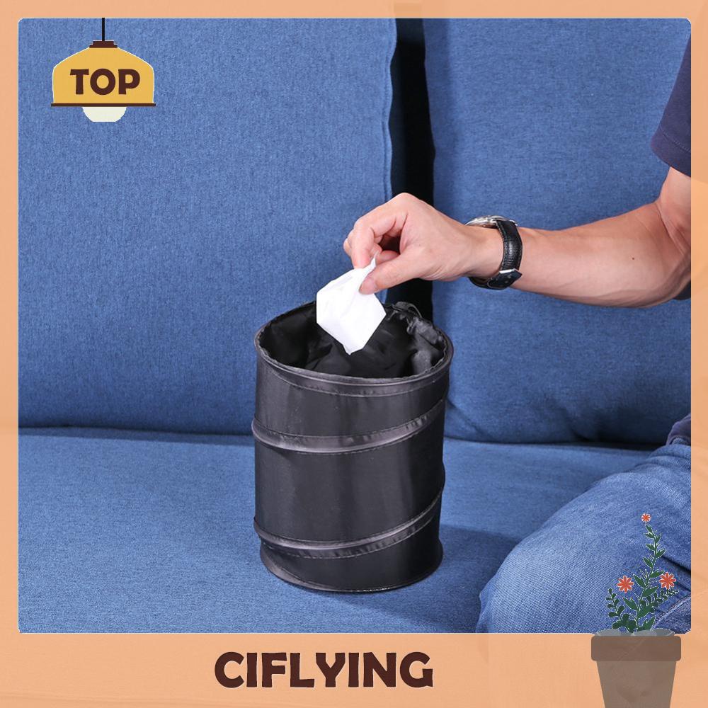 Foldable Oxford Cloth Car Garbage Bin Waterproof Storage Bucket Trash ...
