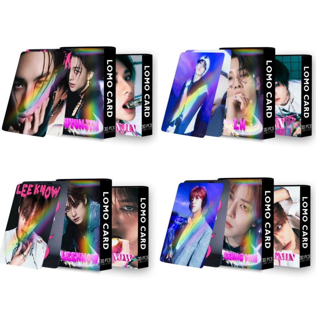 30Pcs Straykids 5-STAR Laser Hologram Lomo Cards ROCK STAR HOLOGRAPHIC ...