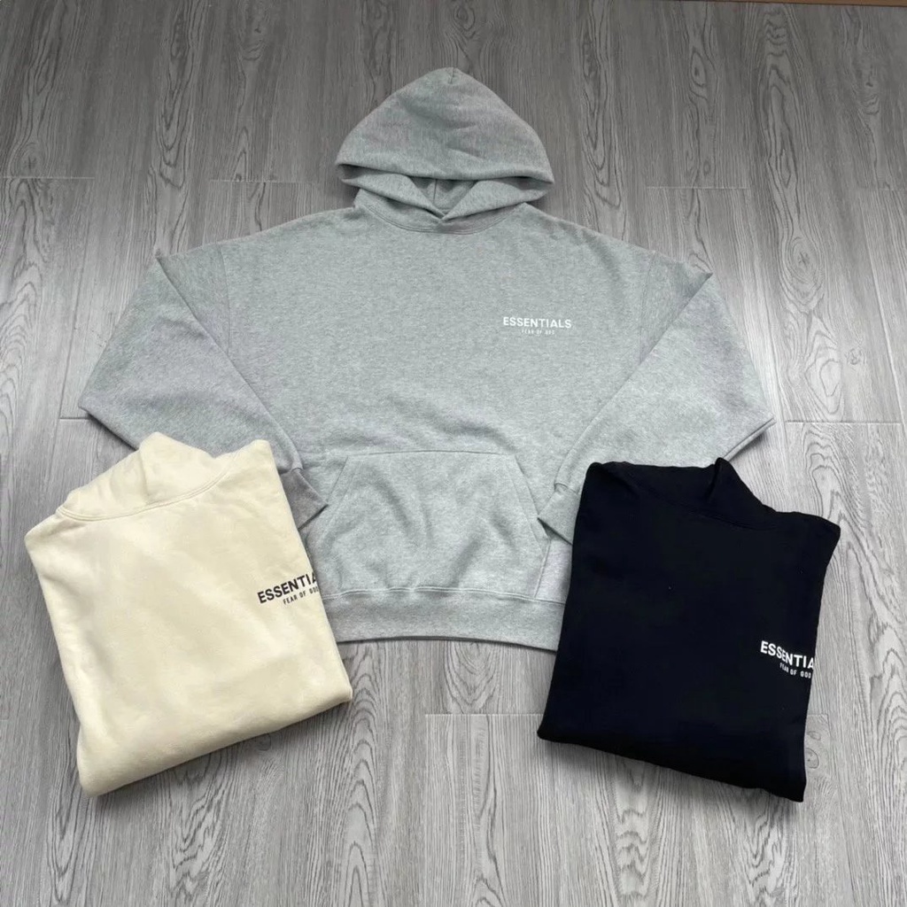 FEAR OF GOD ESSENTIALS chest small letter logo printing design hoodie ...