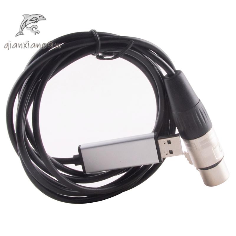 c FTDI Computer USB To XLR Head Interface DMX512 DMX 512 RS485 Control ...