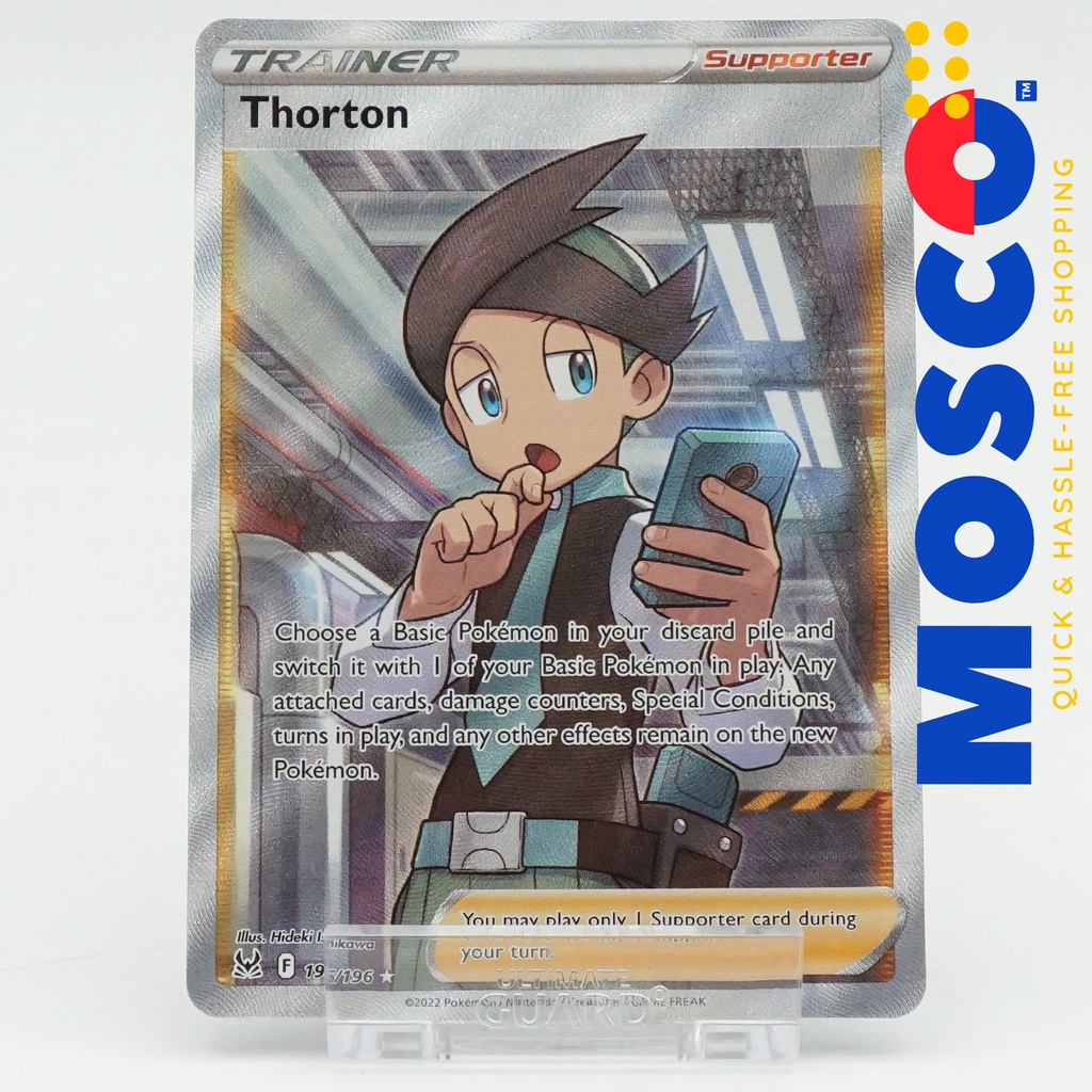 Thorton - 195/196 - Full Art Ultra Rare Sword & Shield: Lost Origin ...