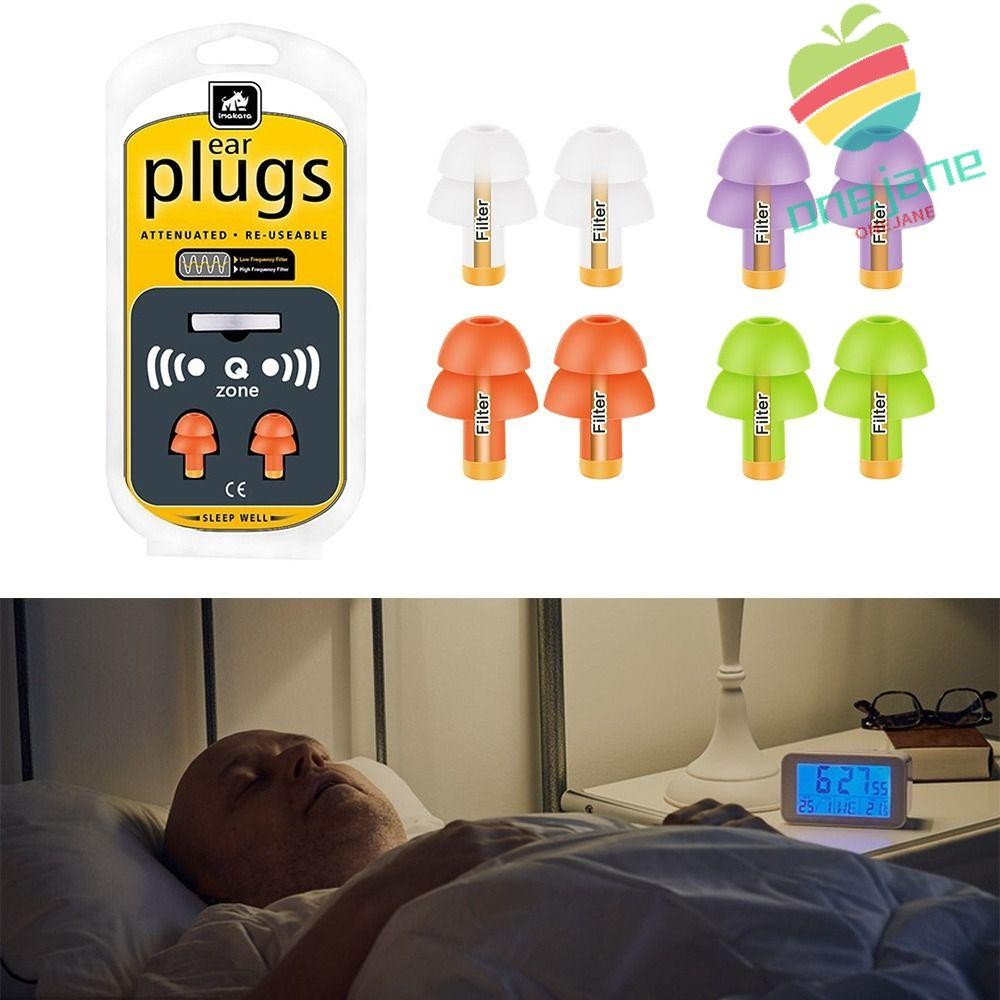 ONE-JANE Filter Earplugs, Silicone Sound Insulation Noise Reduction ...