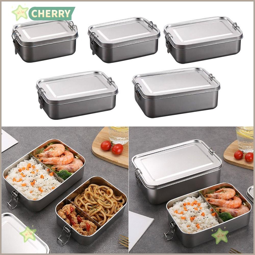 CHERRY3 Bento Box, Stainless Steel Large Capacity Lunch Box, Portable ...