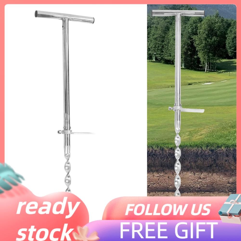 Hanhan1 Soil Sampler Probe Stainless Steel Tubular T Handle Test Kits ...