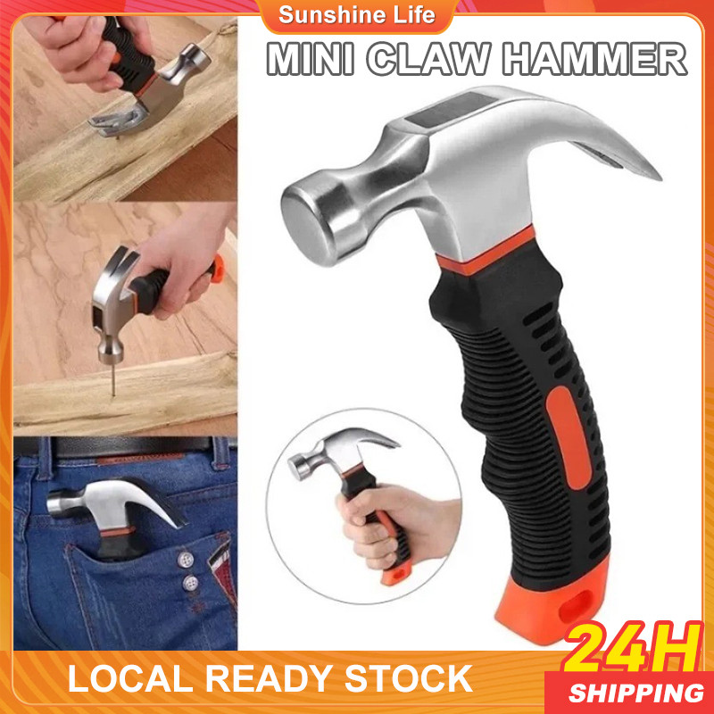 Mini Stubby Hammer Tool Multi-function Portable Claw Hammer Handle High ...
