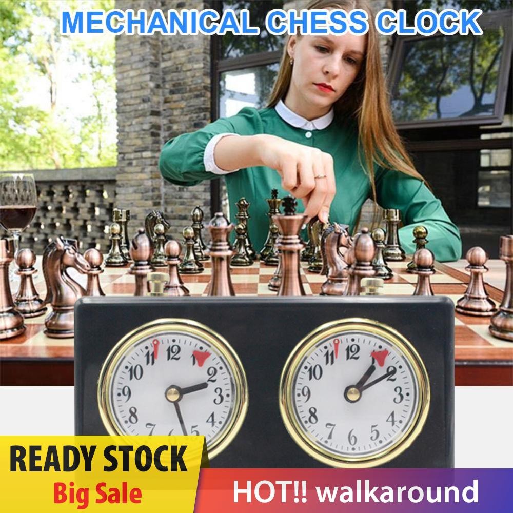 International Chess Board Game Clock Timer Plastic Analog Mechanical Chess Clock [walkaround.ph ...