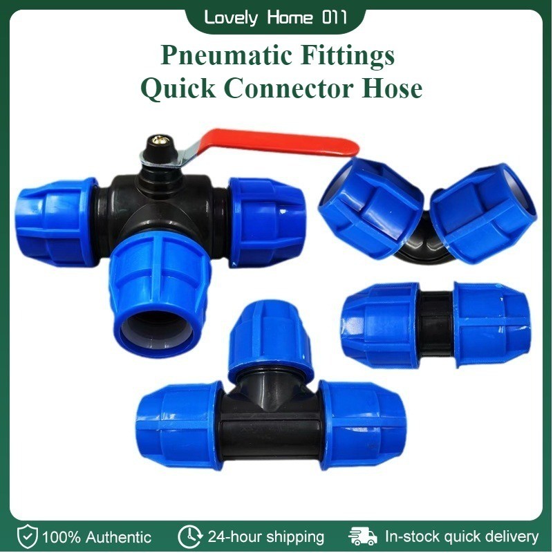 Pneumatic Fittings Quick Connector Hose for Pe and Pvc Pipes 1/2 Elbow ...