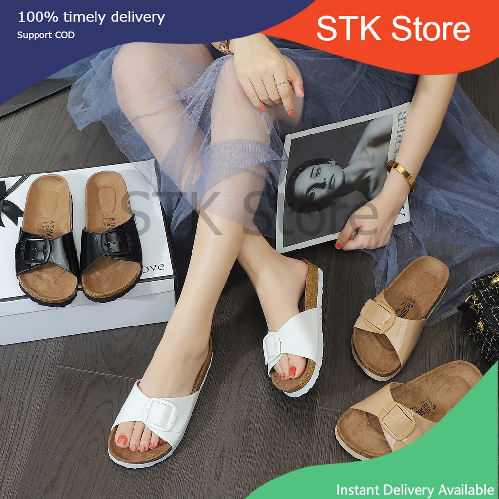 ST906 SHUTA New Fashion Flat Sandals Slippers for Women | Shopee ...