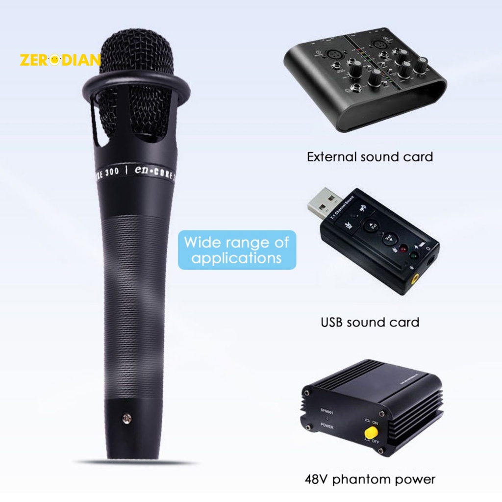 Zero E300 Condenser Microphone Professional High Fidelity Portable ...