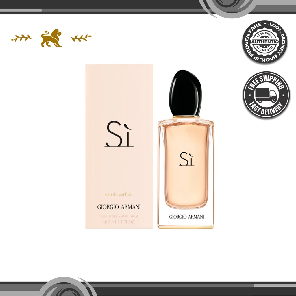 Giorgio Armani Si Eau De Parfum 100ml | Shopee Philippines
