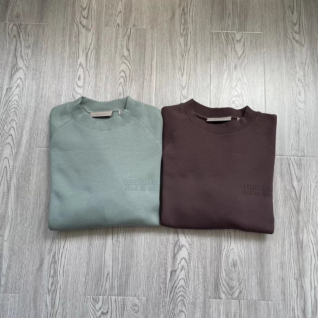 FEAR OF GOD ESSENTIALS small letter LOGO offset printing design round ...