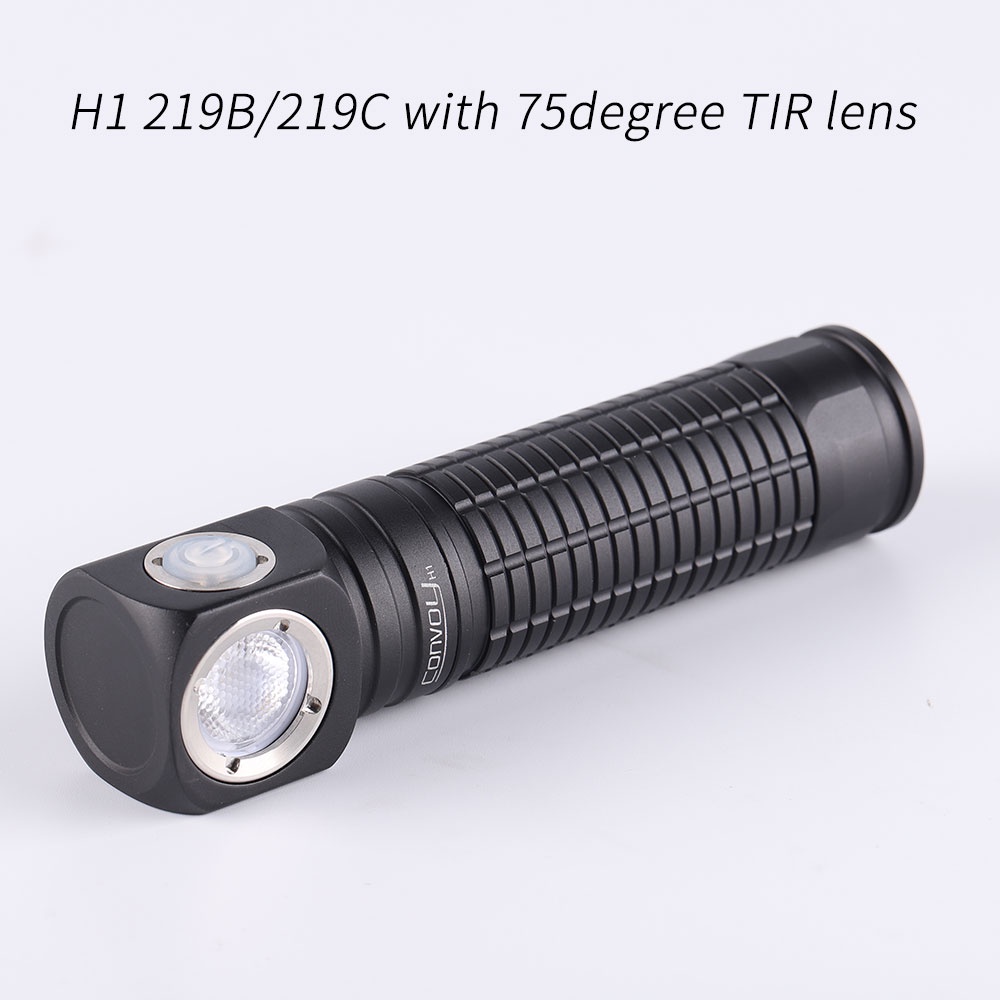Convoy H1 219B 219C 519A with 60degree TIR lens,High CRI,18650 ...