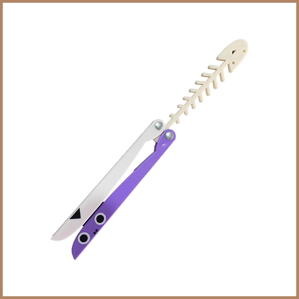 Fidget Butterfly Knives Sakaban Turtle Fish Bone Design Gravity Fidget ...