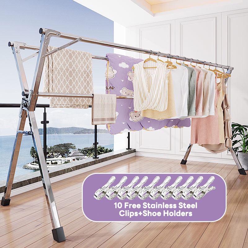 MOOM Hanger 240*50*140CM Foldable Hanger Size Stretchable Can Be Pulled ...