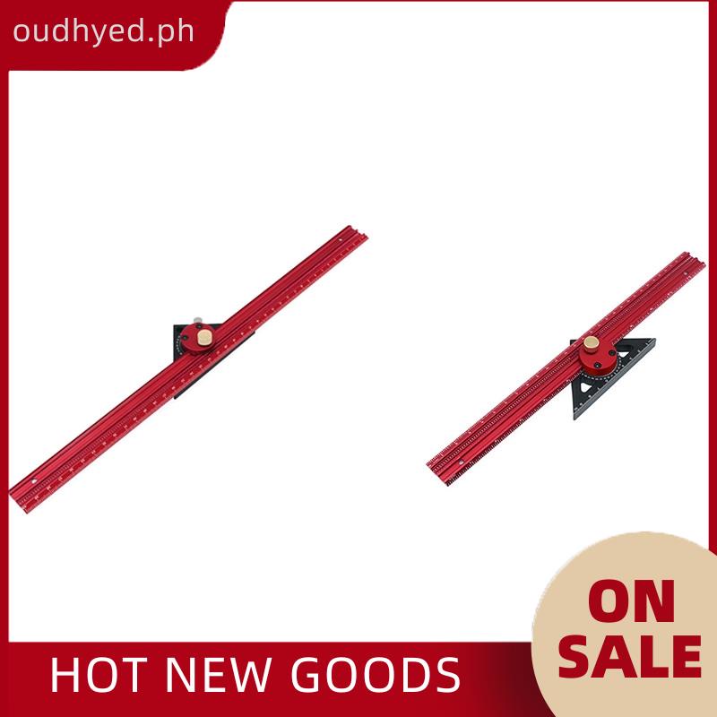 PHOU Precision Scribe Ruler Aluminum T-Type Line Drawing Hole Ruler ...