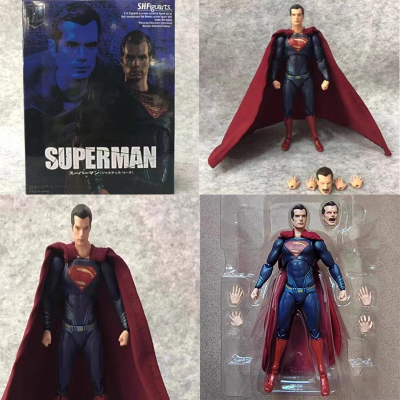 SHF DC Justice League Superman Sh Figuarts Articulado Action Figure ...