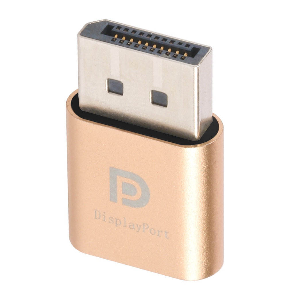 JMT Virtual Display Adapter DP DisplayPort Dummy Plug 4K Headless Ghost ...