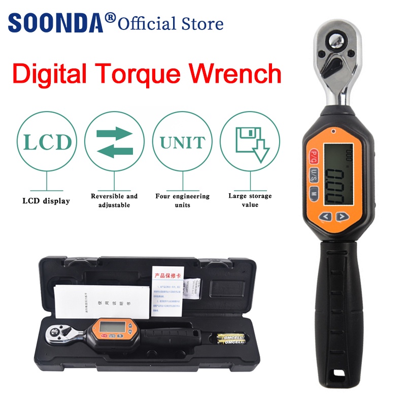 Professional Adjustable Preset Digital Torque Wrench Bicycle Car Repair Tool Torque Spanner ...