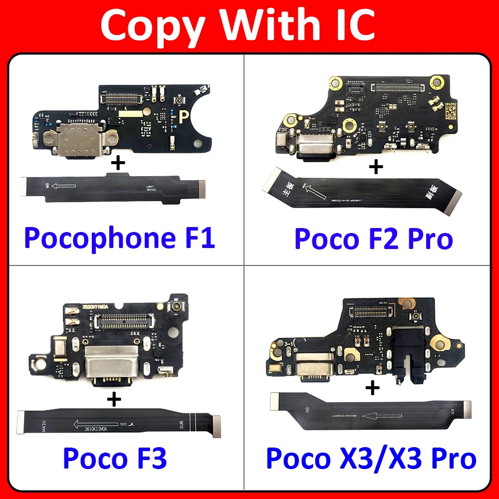 JIARUILA Charger Board Flex For Xiaomi Poco F2 Pro F1 F3 X3 USB Port ...