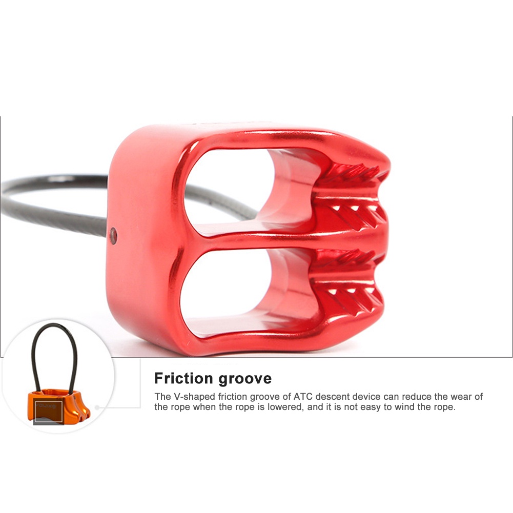 Rappel ATC Belay Device Descender Outdoor Camping Climbing Equipment ...