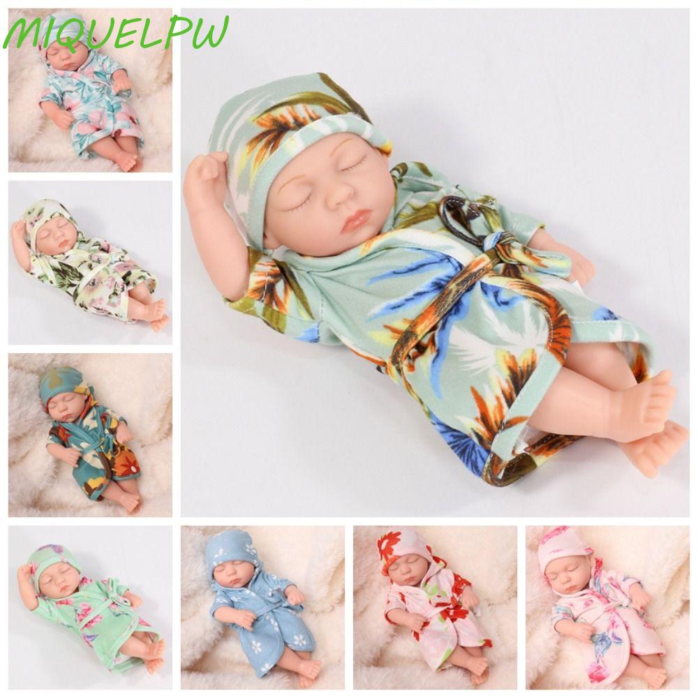 MIQUELPW Silicone Reborn Dolls, Mini Soft 20cm Reborn Baby Doll, Baby ...