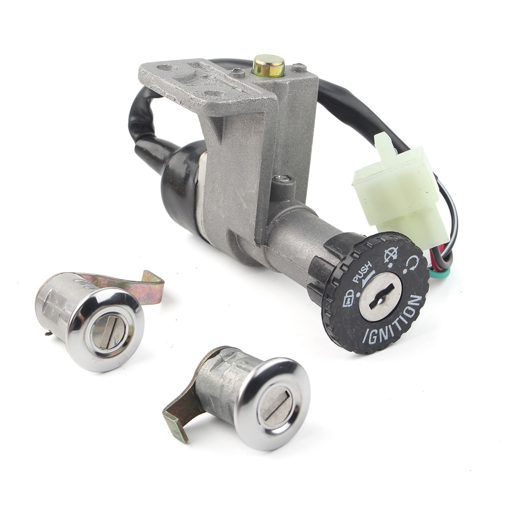 Motorcycle Ignition Switch Assembly with 2 Keys For Chinese GY6 50cc ...